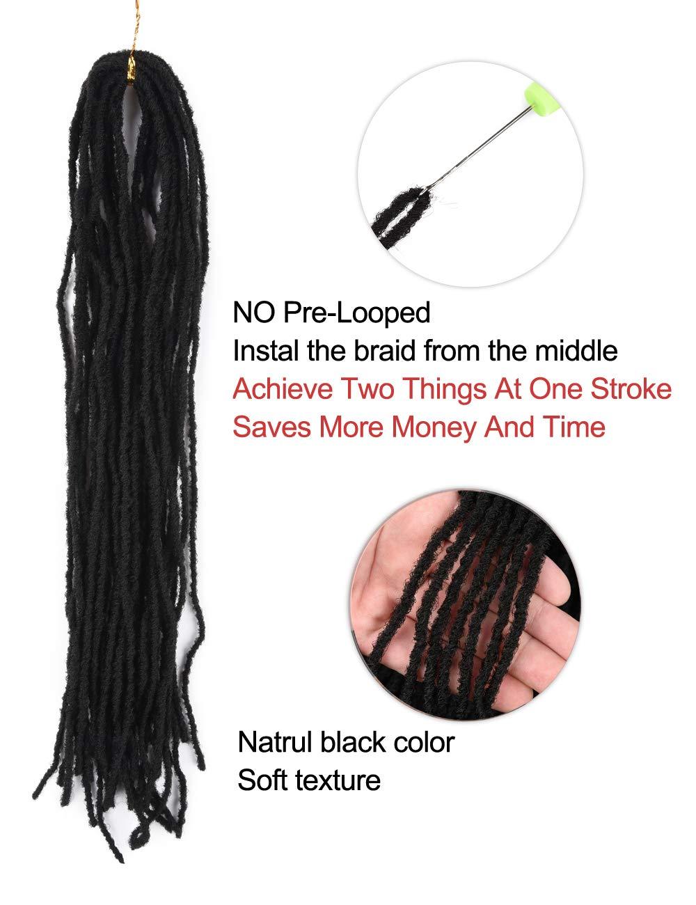 RAYIIS Super Lightweight Micro Locs 4 Pack Sister Locs Crochet Hair ...