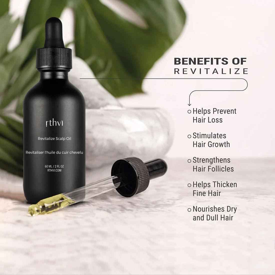 Revitalize Natural Hair Growth Oil for Hair Loss & Thinning - Rosemary ...