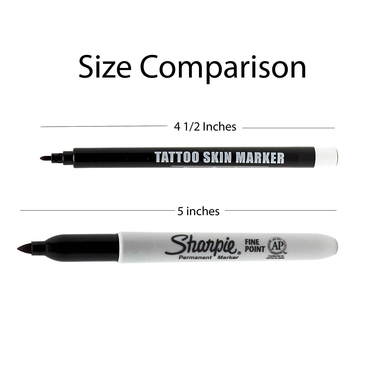 Element Tattoo Supply Purple Disposable Bold Tip Scribe Skin Markers (5 ...