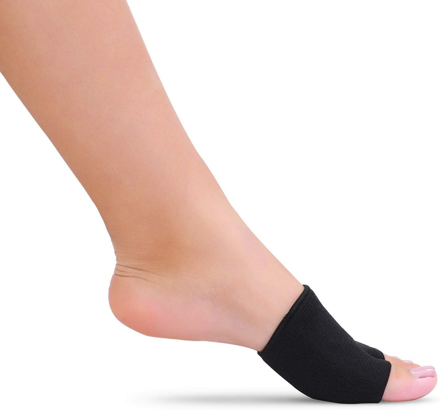 Metatarsal Sleeve Pads with Soft Gel Fabric - Forefoot Compression ...