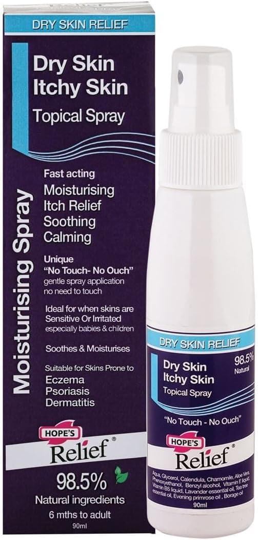 Hope's Relief Soothing Moisturiser Spray Dry and Irritated Skin Spot ...