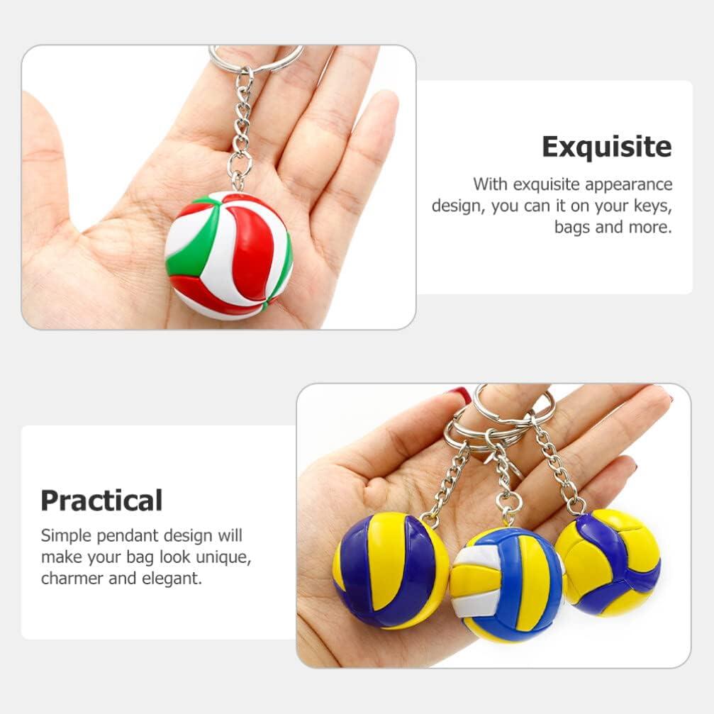 Ifundom 3D Volleyball Key Pendant - Sportball Keychain for Bags ...