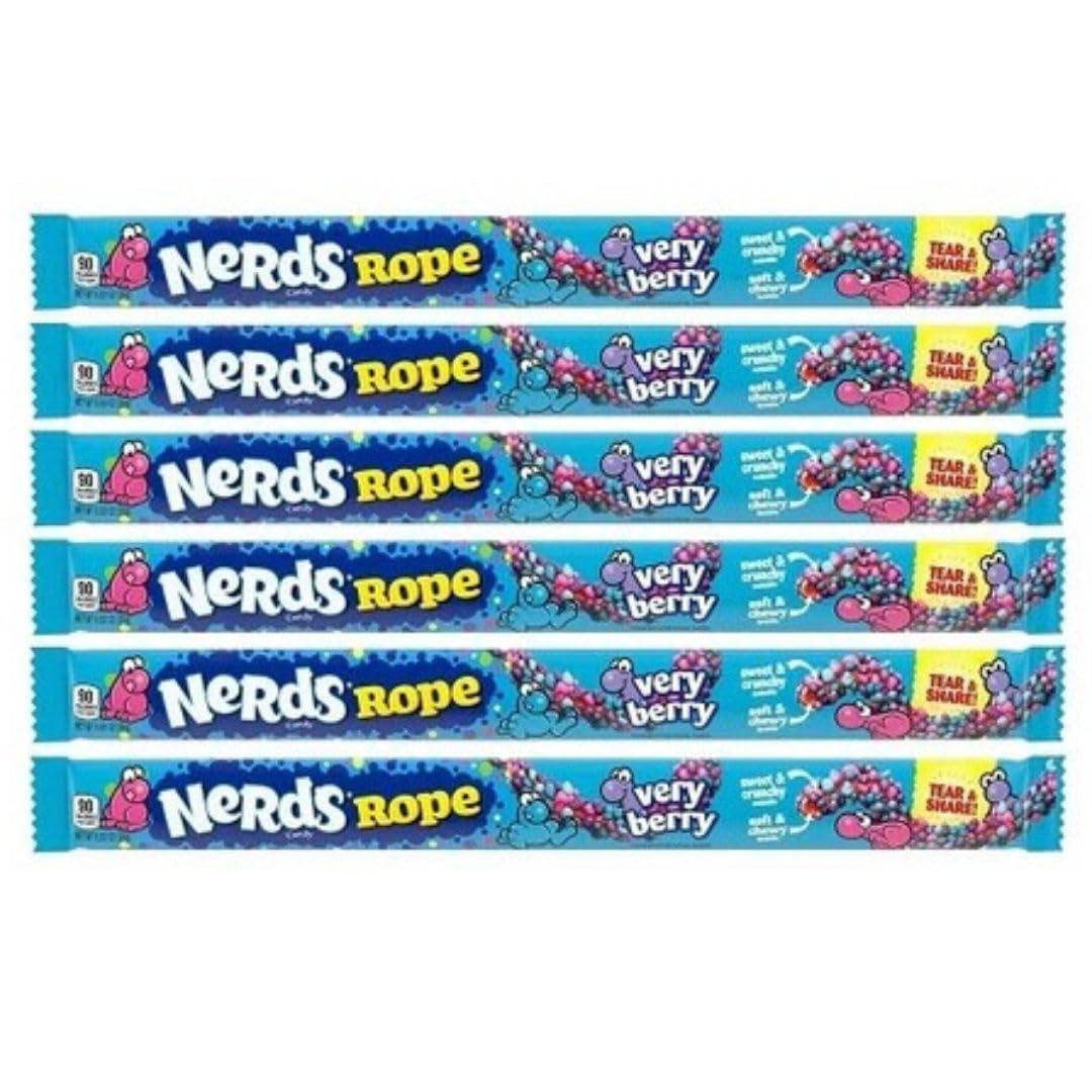 Buy NERDS Very Berry Rope by Wonka 26g - 6 Packs | American Candy ...