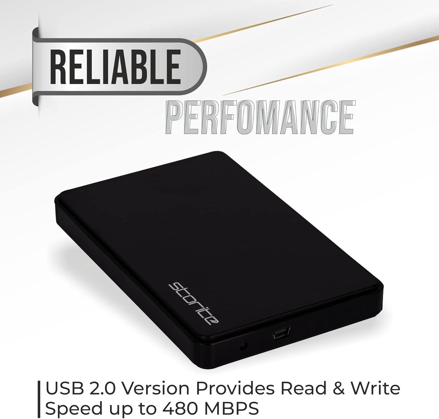 Storite Ultra Slim Portable External Hard Drive - 320GB - Black | Buy ...