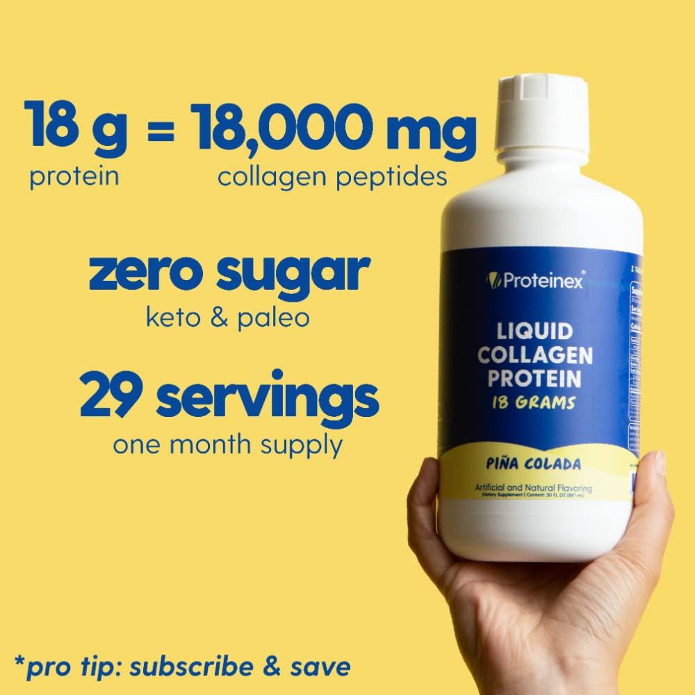 Proteinex Liquid Collagen Protein Supports Muscle and Joints Recovery - Liquid Collagen for ...