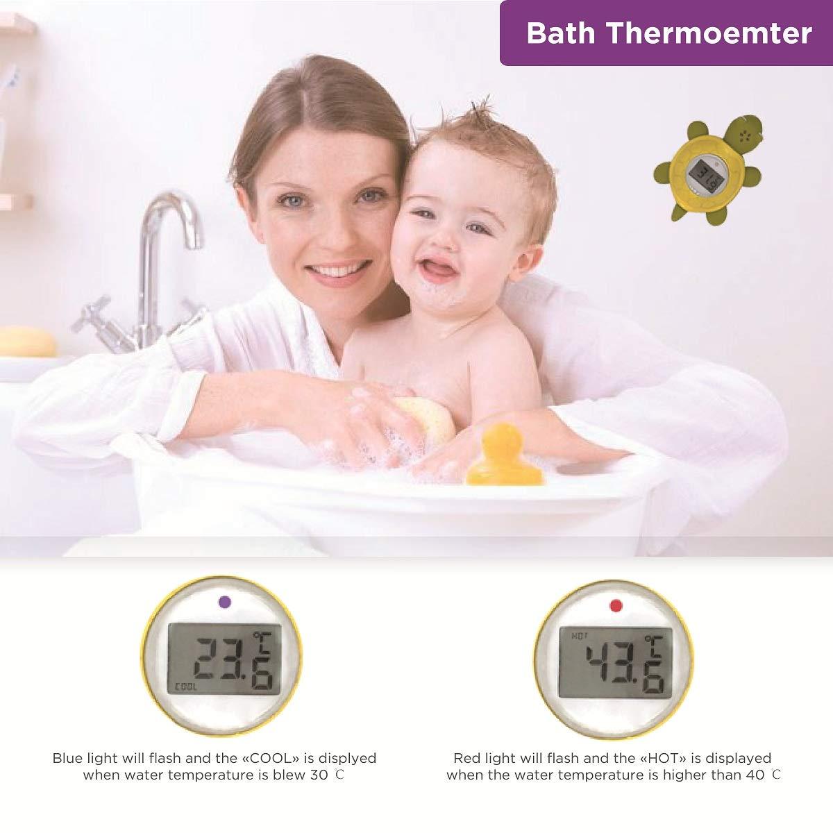 Digital Bath Thermometer & Room Thermometer - BPA Free, Waterproof ...