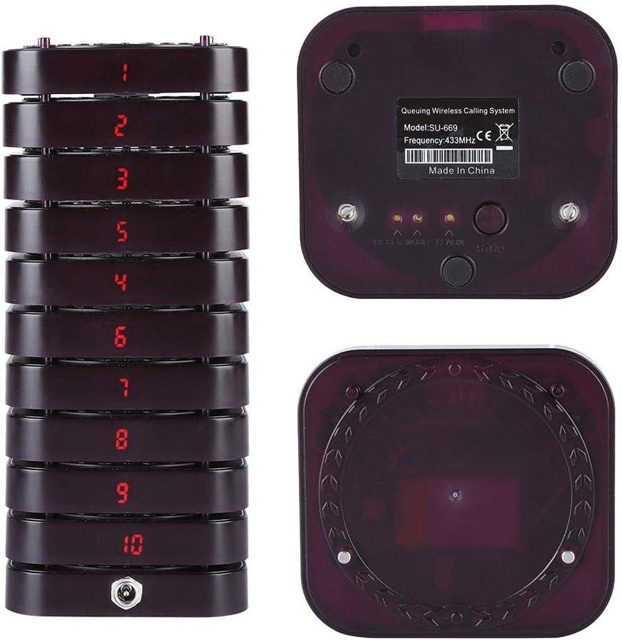 ASHATA Restaurant Paging System - Wireless Call Coaster Pagers - Guest ...