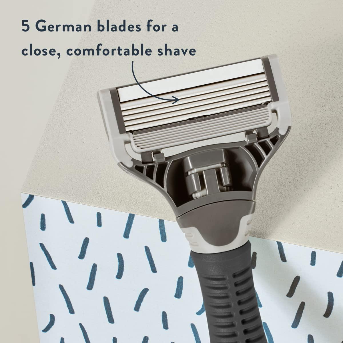 Harry's Men's Shaving Kit - Razor Handle, 3 Blades, Travel Cover ...