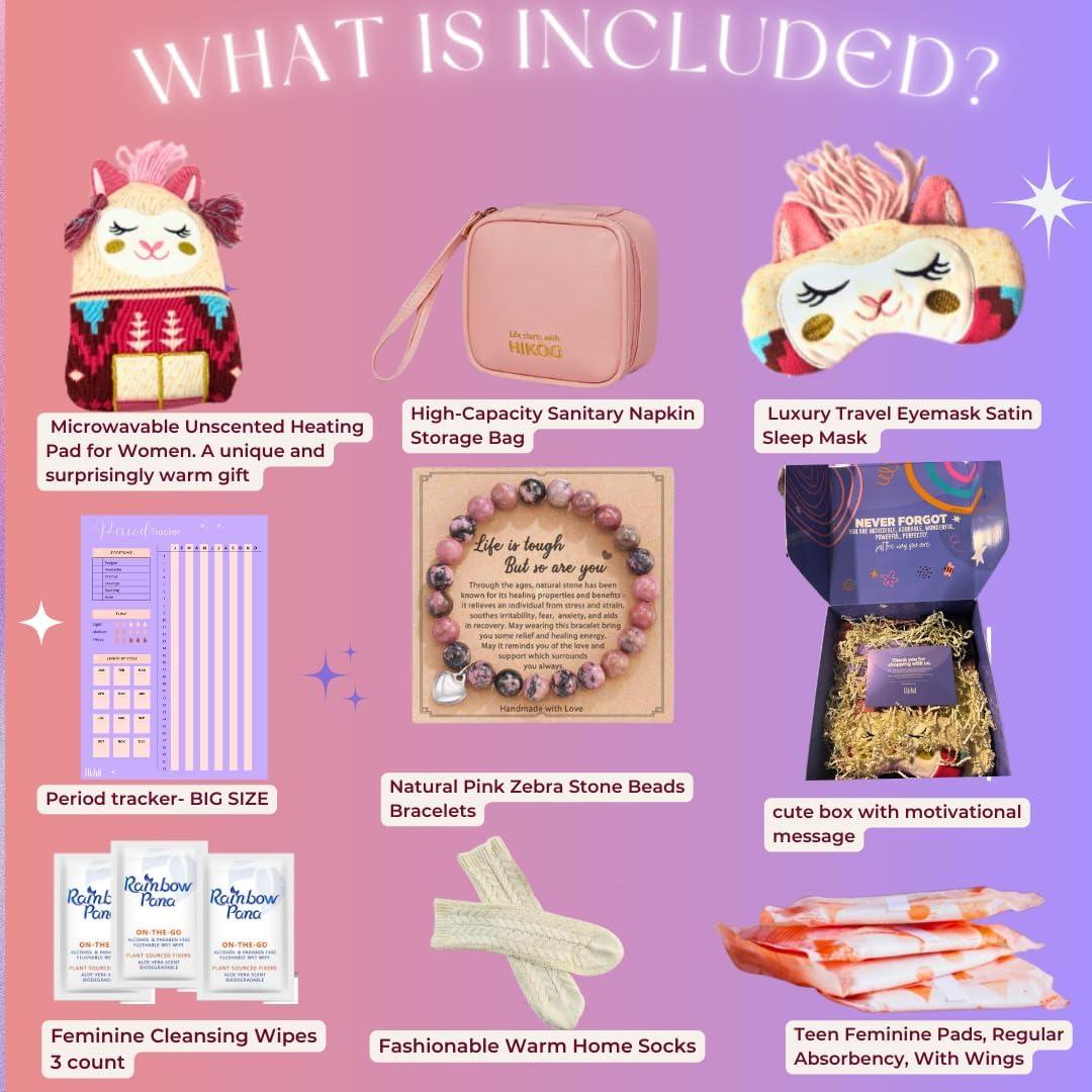 First Period kit for Girls 10-12 Celebration Starter Kit for School ...