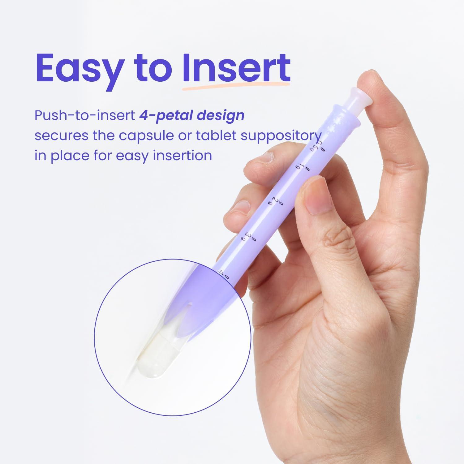 VWELL MaxComfort Tapered Vaginal Rectal Suppository Applicator - Fits ...