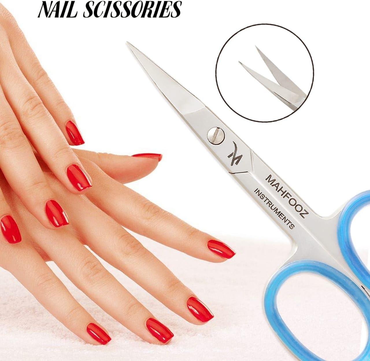 Nail Scissors - Curved Multi-Purpose Beauty Tool for Hair, Manicure ...