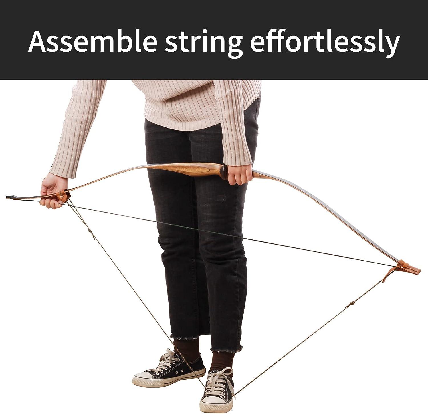 SOPOGER Archery Recurve Bow Stringer Tool - Longbow Limbsaver String Protective Accessory in ...