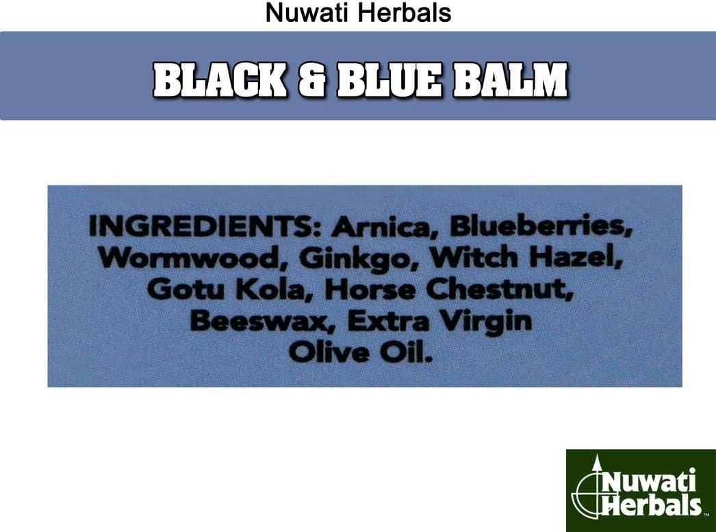 Nuwati Herbals Herbal Bruise Relief and Spider Vein Treatment Balm 4oz ...