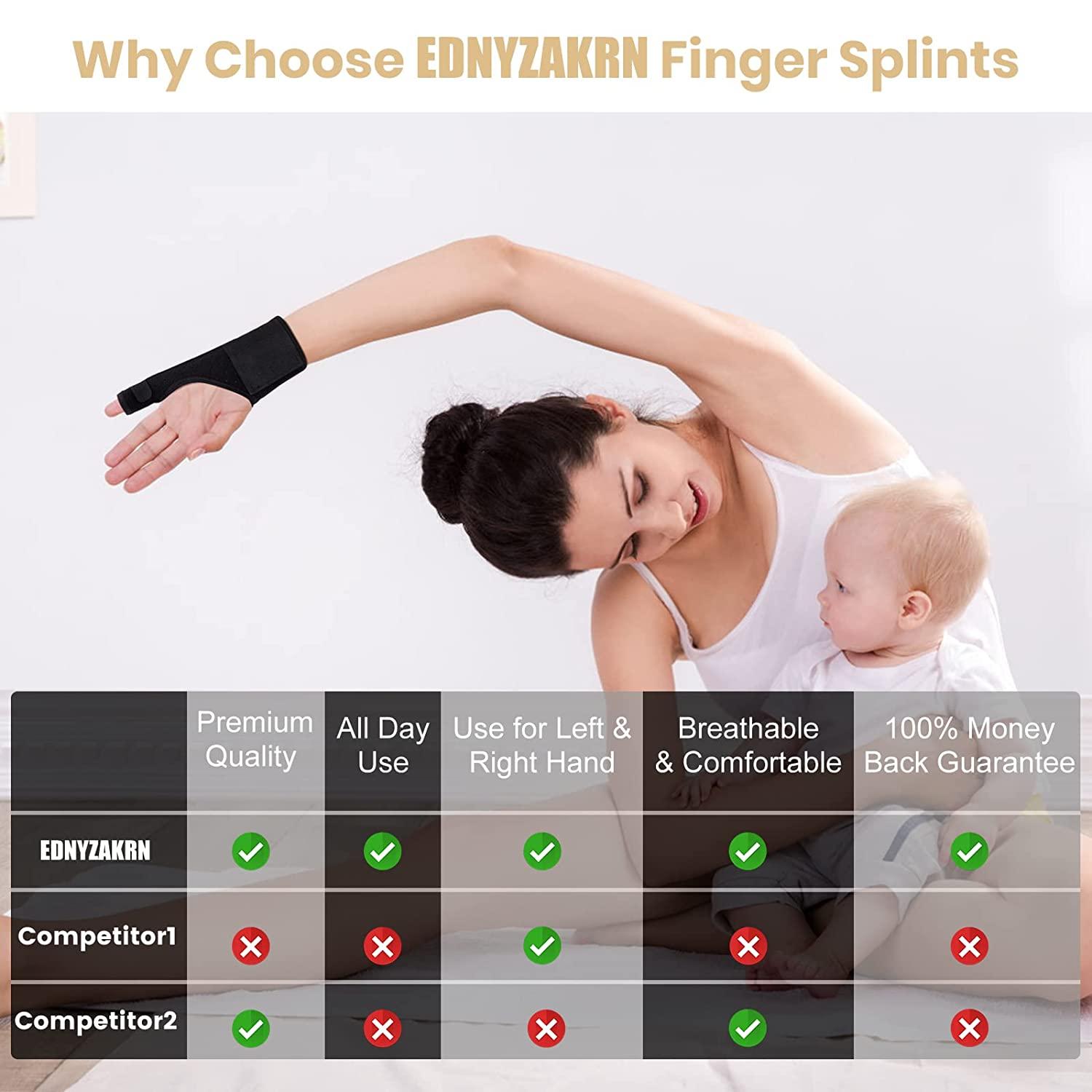EDNYZAKRN Trigger Finger Splint - Pinky Finger Brace for Pain Relief ...