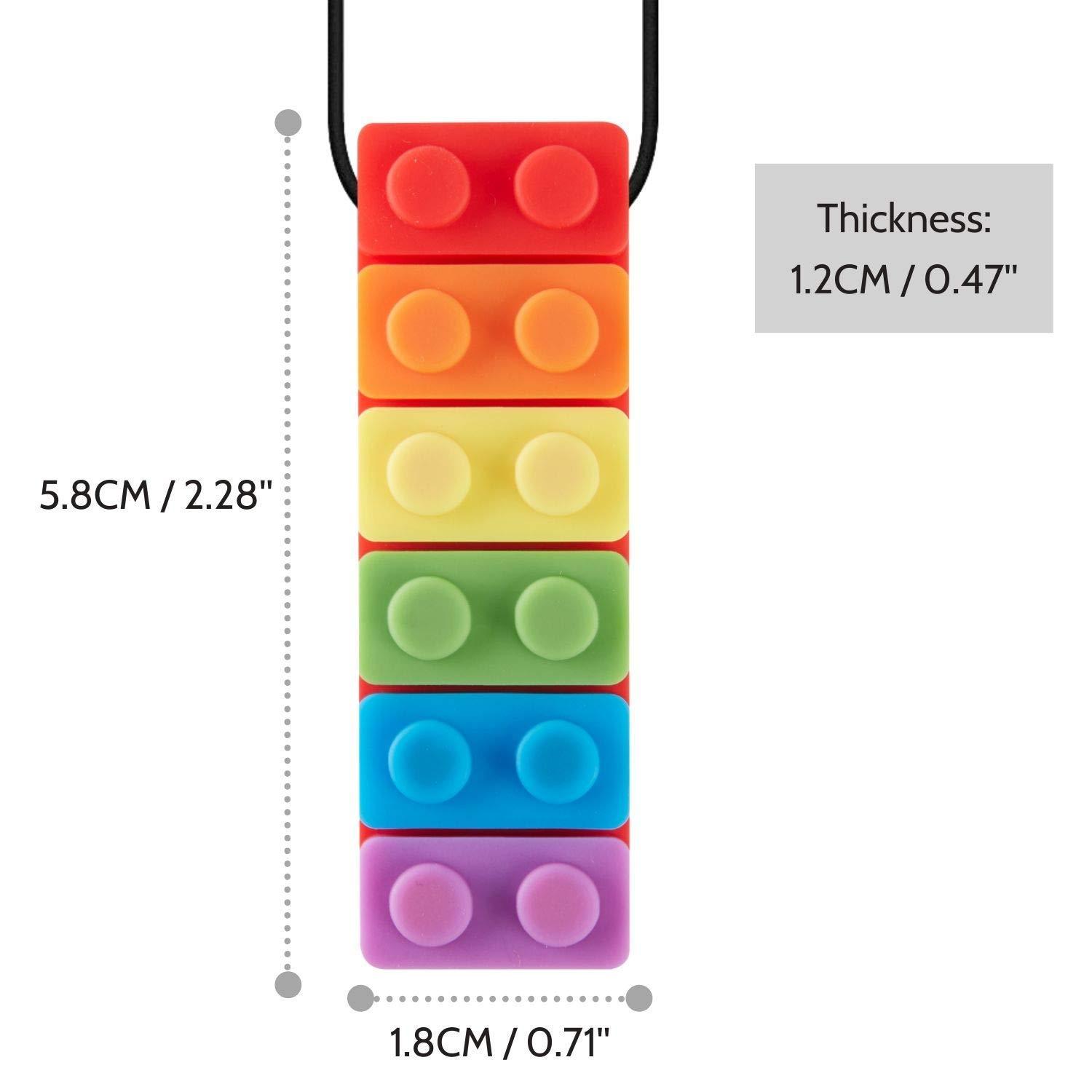 3 Pack Sensory Chew Necklace for Kids with Autism ADHD - BPA-Free ...