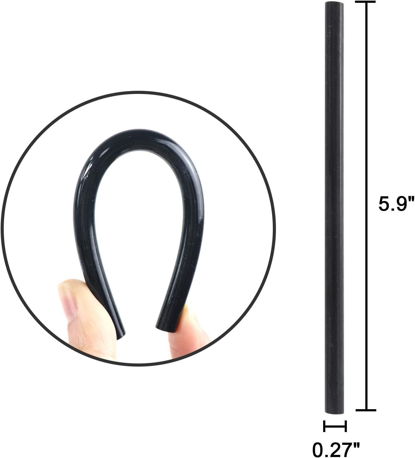 Mini Glue Gun Sticks 5.9" Long 0.27" Dia T TOVIA 120 Count Black Hot ...