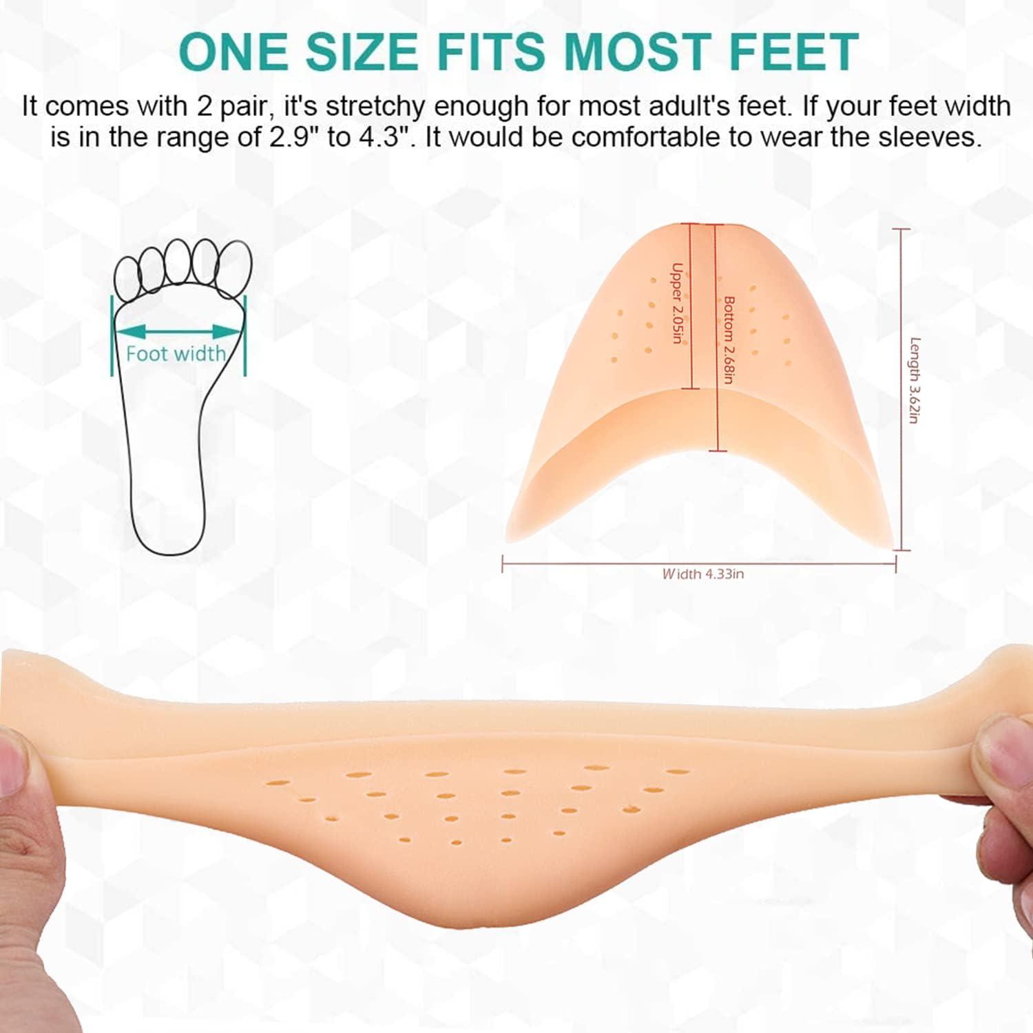 Breathable Gel Toe Covers for Pain Relief - 2 Pairs | Toe Protectors ...