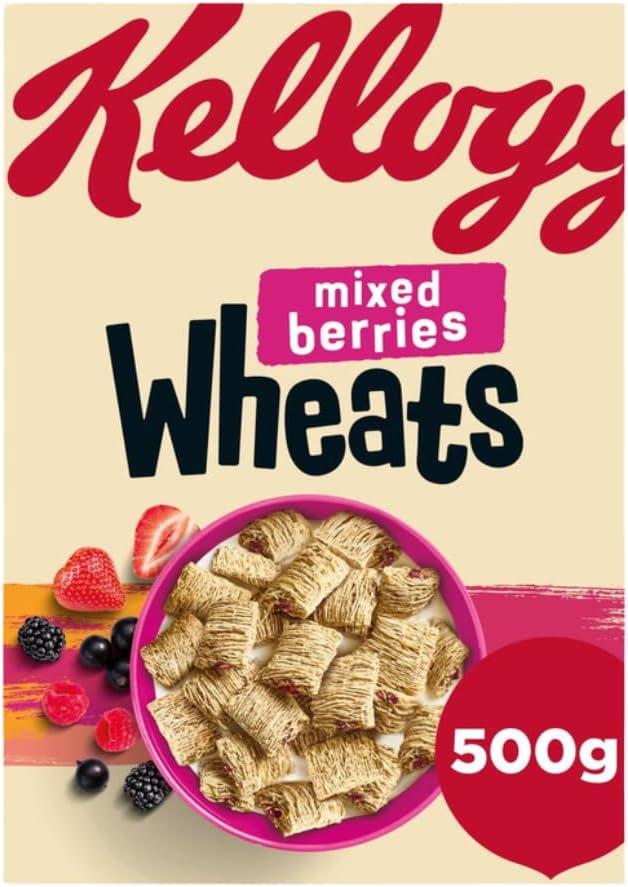 Breakfast Cereal Bundle Containing Kellogg's Blueberry Wheats 500g ...