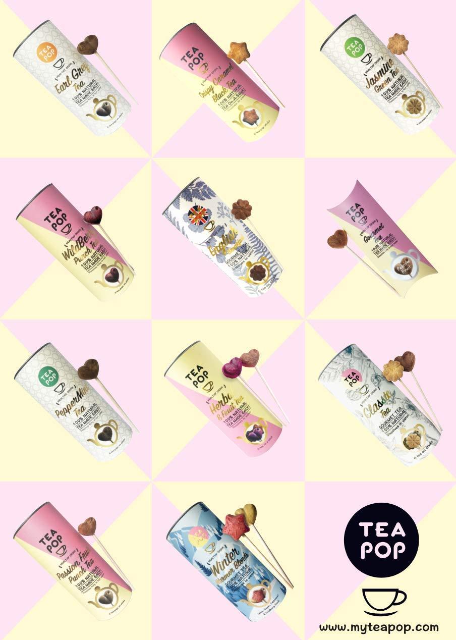 Tea Pop Different - AM Stick: Herbal & Fruit Tea Blend | Instant Hot ...