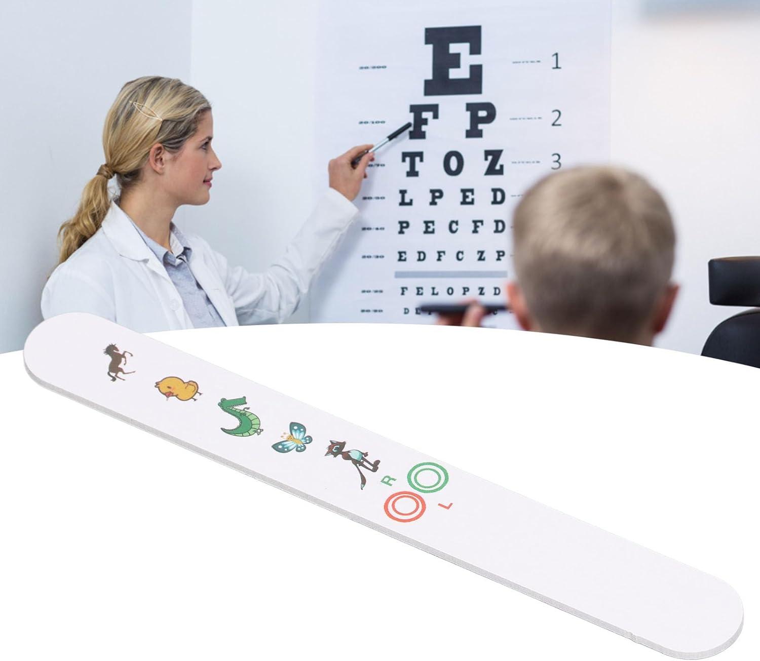 Vision Optometry Test Card Eye Chart Clear Mark Fixation Stick Vision ...