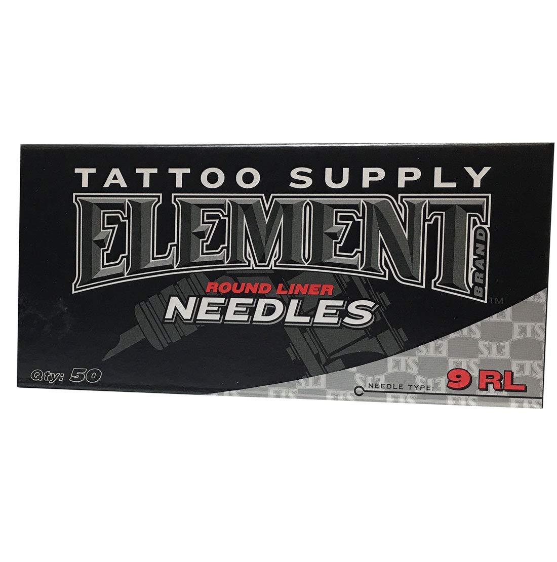 Element Tattoo Supply 9RL Tattoo Needle Round Liner - Box of 50 | Buy ...