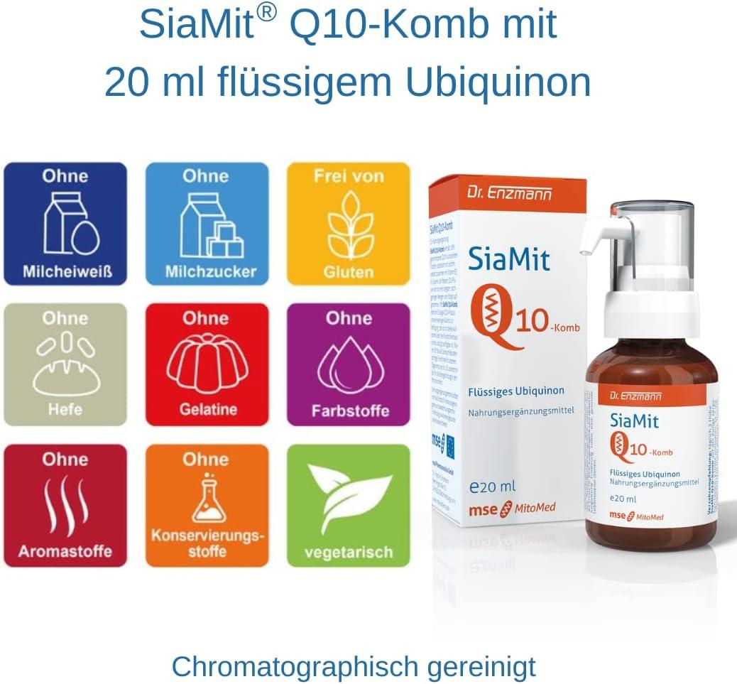 Siamit Q10 Komb Ubiquinon Drops (20ml) - Purely Vegan & High Dose ...