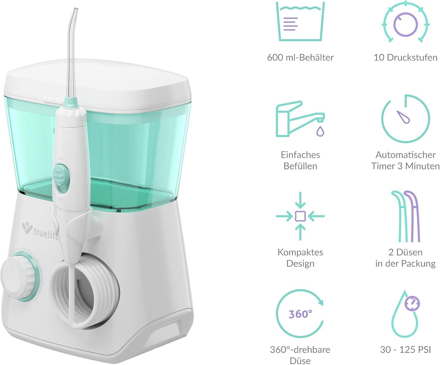 Truelife Aquaflos Station: Electric Oral Shower for Perfect Tooth ...