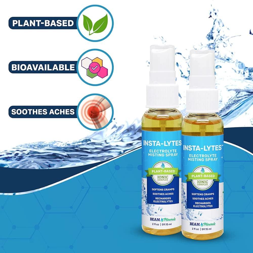 Insta-Lytes Electrolyte Misting Spray | Stop Leg Cramps Fast | Natural ...