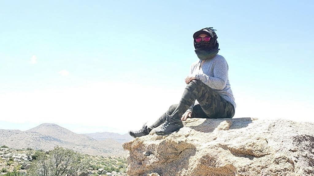 Explore Land Cotton Shemagh Tactical Desert Scarf Wrap in Black ...