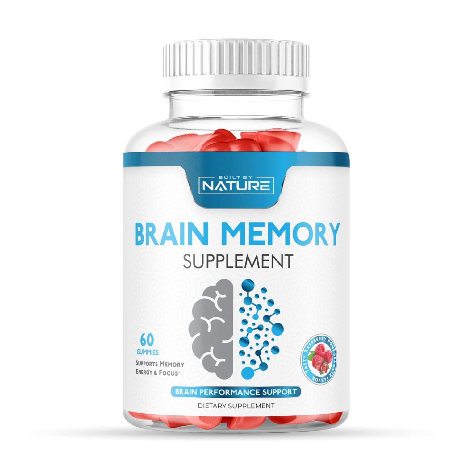 Memory Support Gummy Supplement with Phosphatidylserine and Vitamin B12 - Nootropic Brain ...
