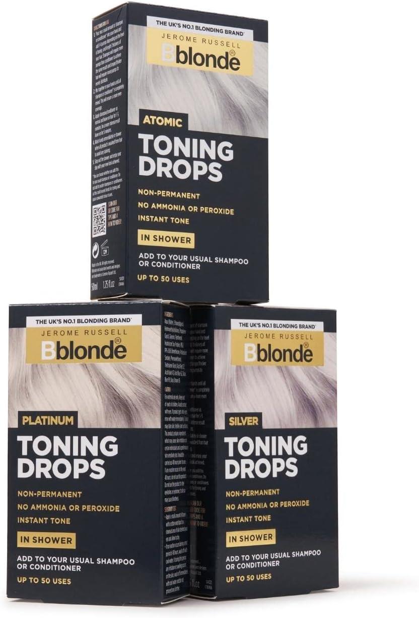 Jerome Russell Bblonde Atomic Toning Drops - Non-Permanent Atomic Hair ...