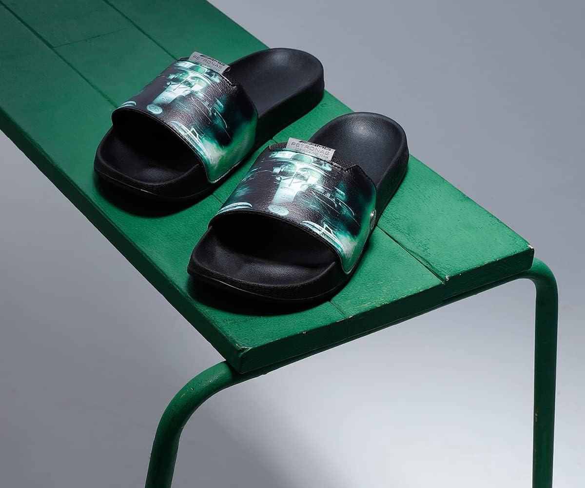PUMA Unisex Mapf1 Graphic Leadcat FTR Slide Sandals - 42 EU Puma Black ...