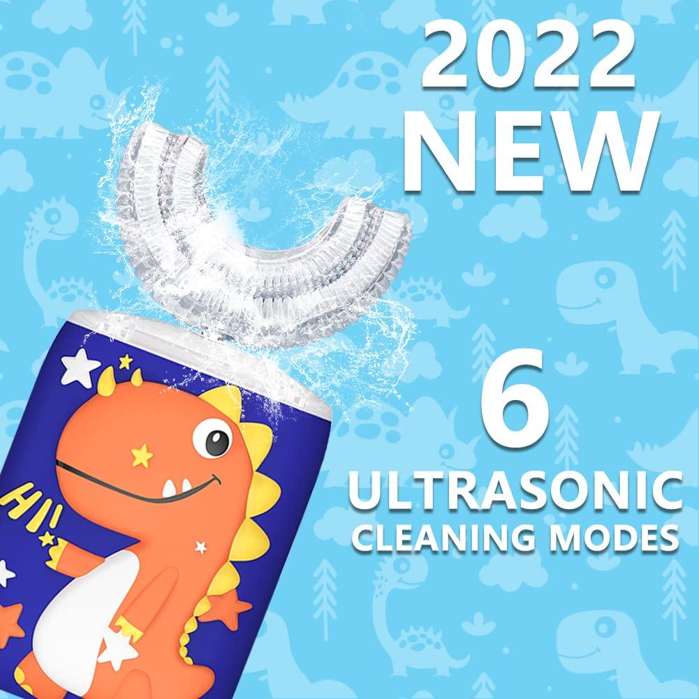 Kids Electric Dinosaur Toothbrush | Automatic & Rechargeable with Soft ...