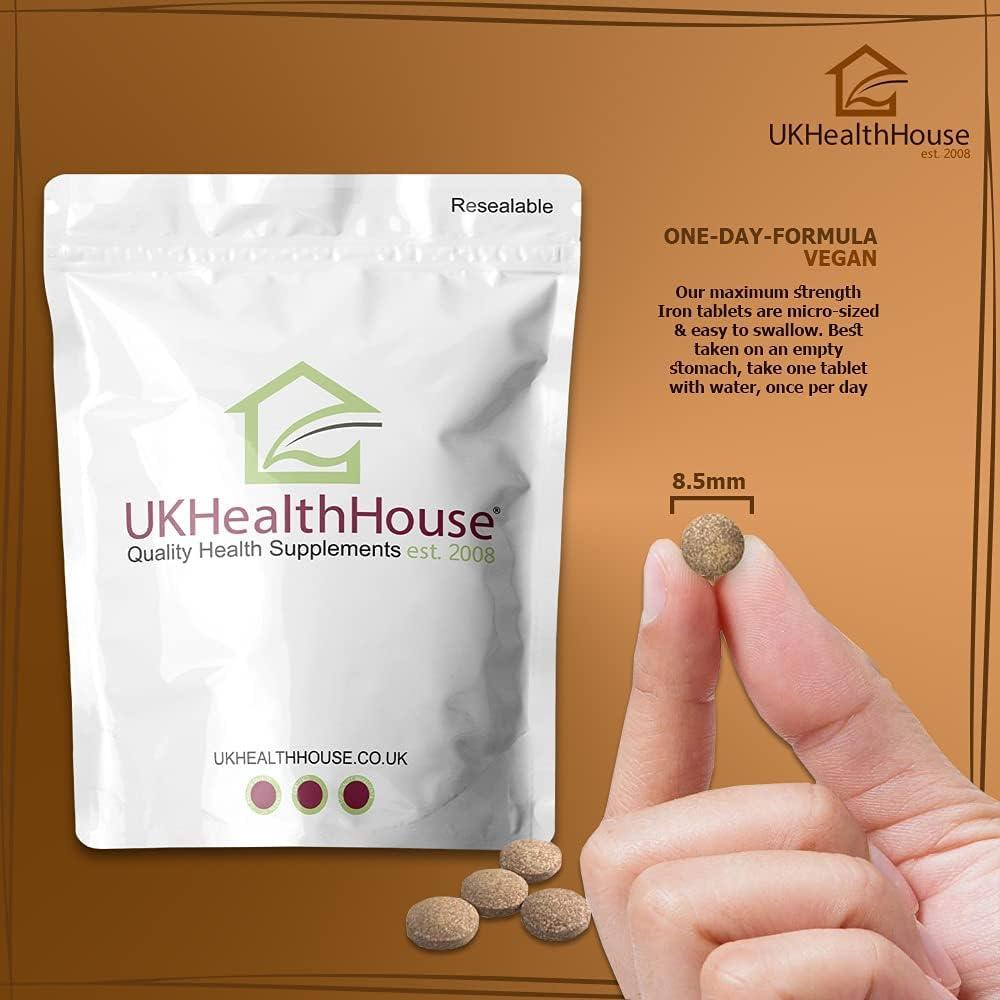 Ferrous Fumarate Iron Tablets 14mg x 240 Blood Cells Energy Anaemia ...