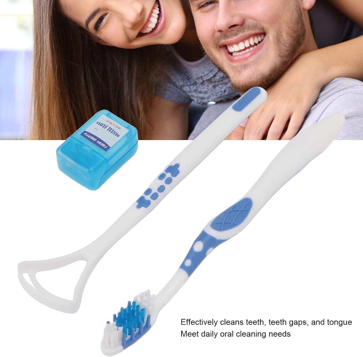Effective Mouth Cleaning Kit: Flexible PP Tongue Toothbrush & Dental ...