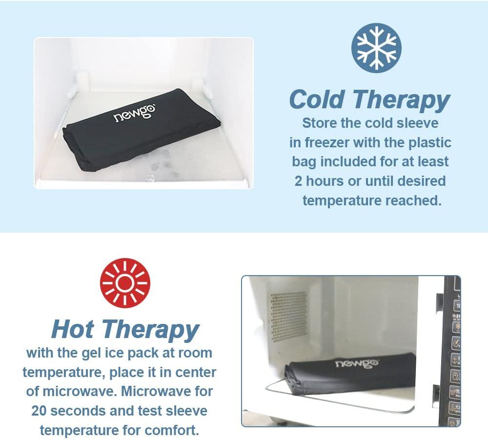 NEWGO Elbow Ice Pack - Cold Therapy Compression Sleeve for Tendonitis ...