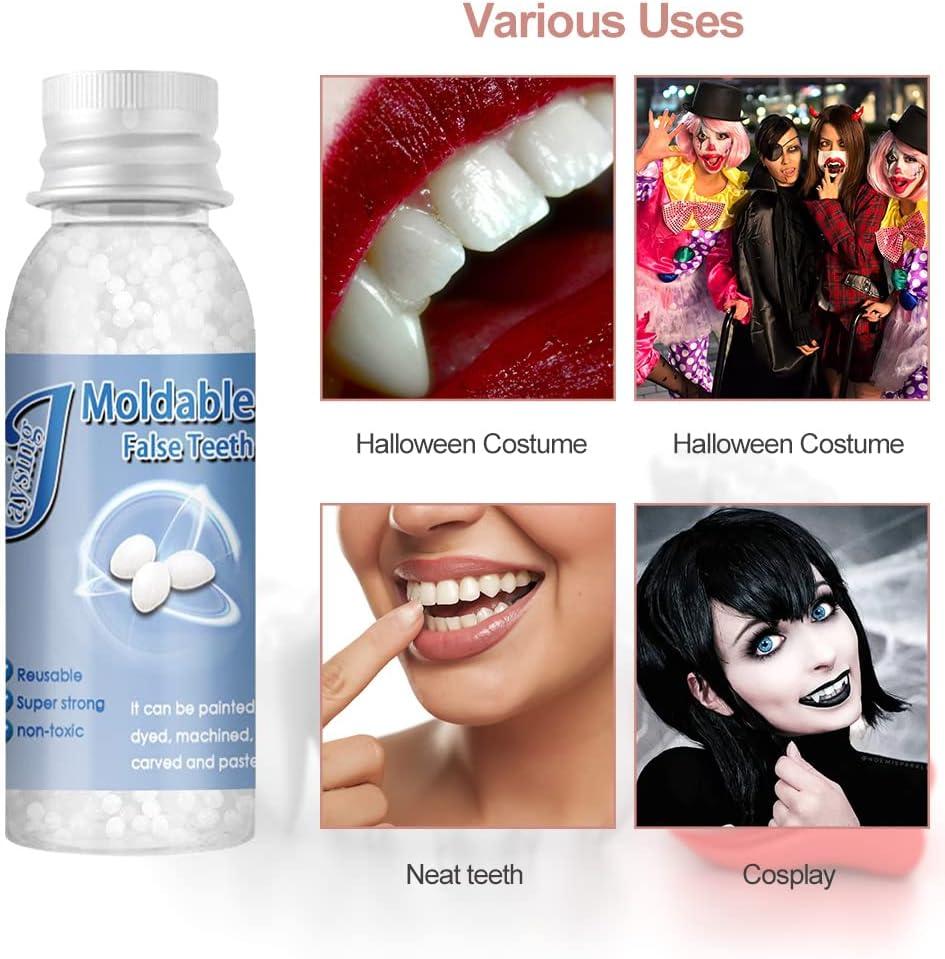 Temporary Dental Repair Kit Provisional Dentures And Vampire Fake Dentures For Halloween