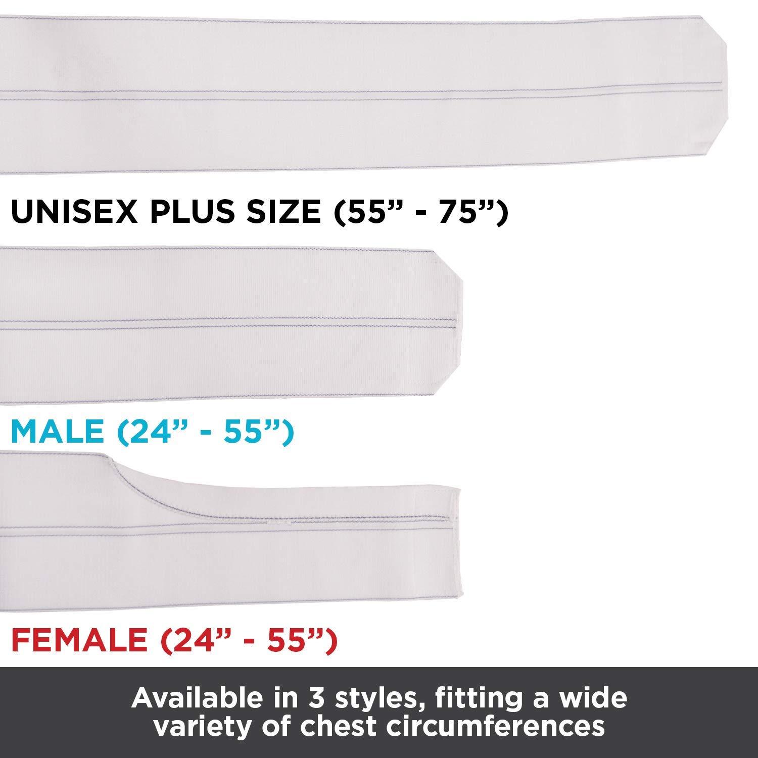BraceAbility Broken Rib Brace for Men - Elastic Chest Wrap for Cracked ...