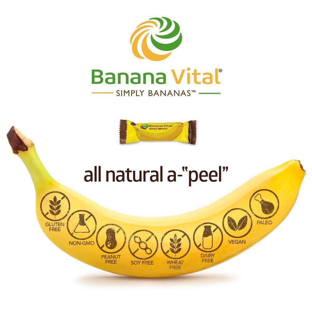 Banana Vital Simply Bananas Fruit Bar - Shelf-Stable, Gluten-Free ...