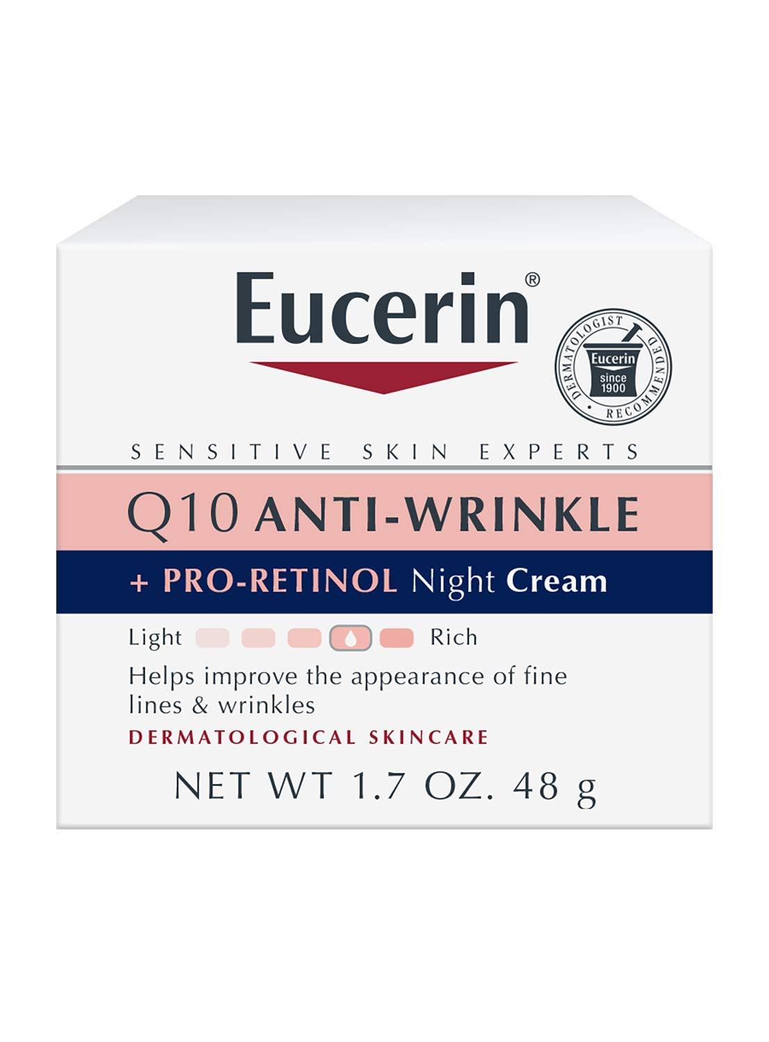 Eucerin Q10 Anti-Wrinkle Night Cream with Pro-Retinol - 1.7 fl oz