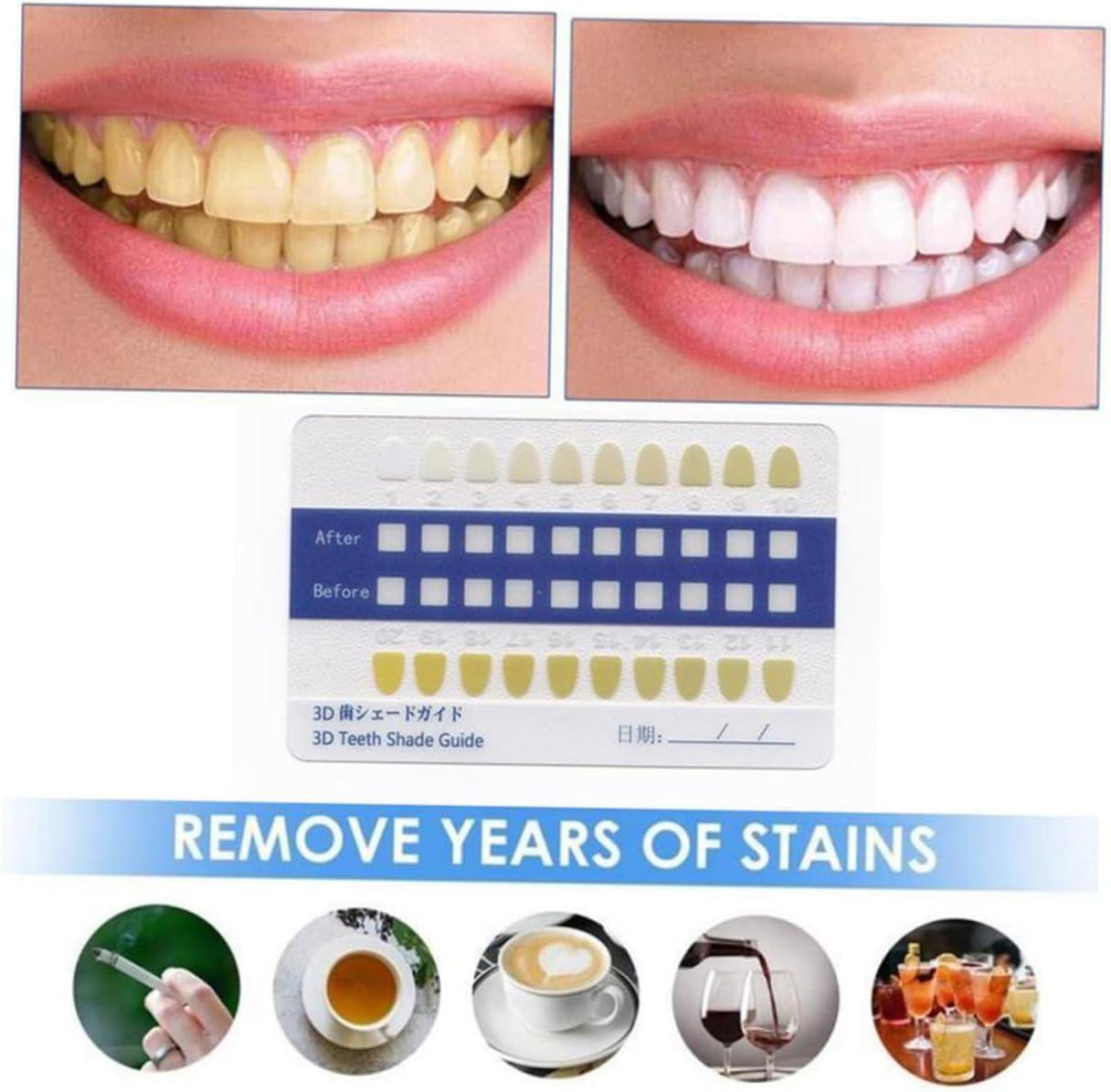 Buy Gatuida Tooth Color Card - 20-Piece Bleached Shade Guide for ...