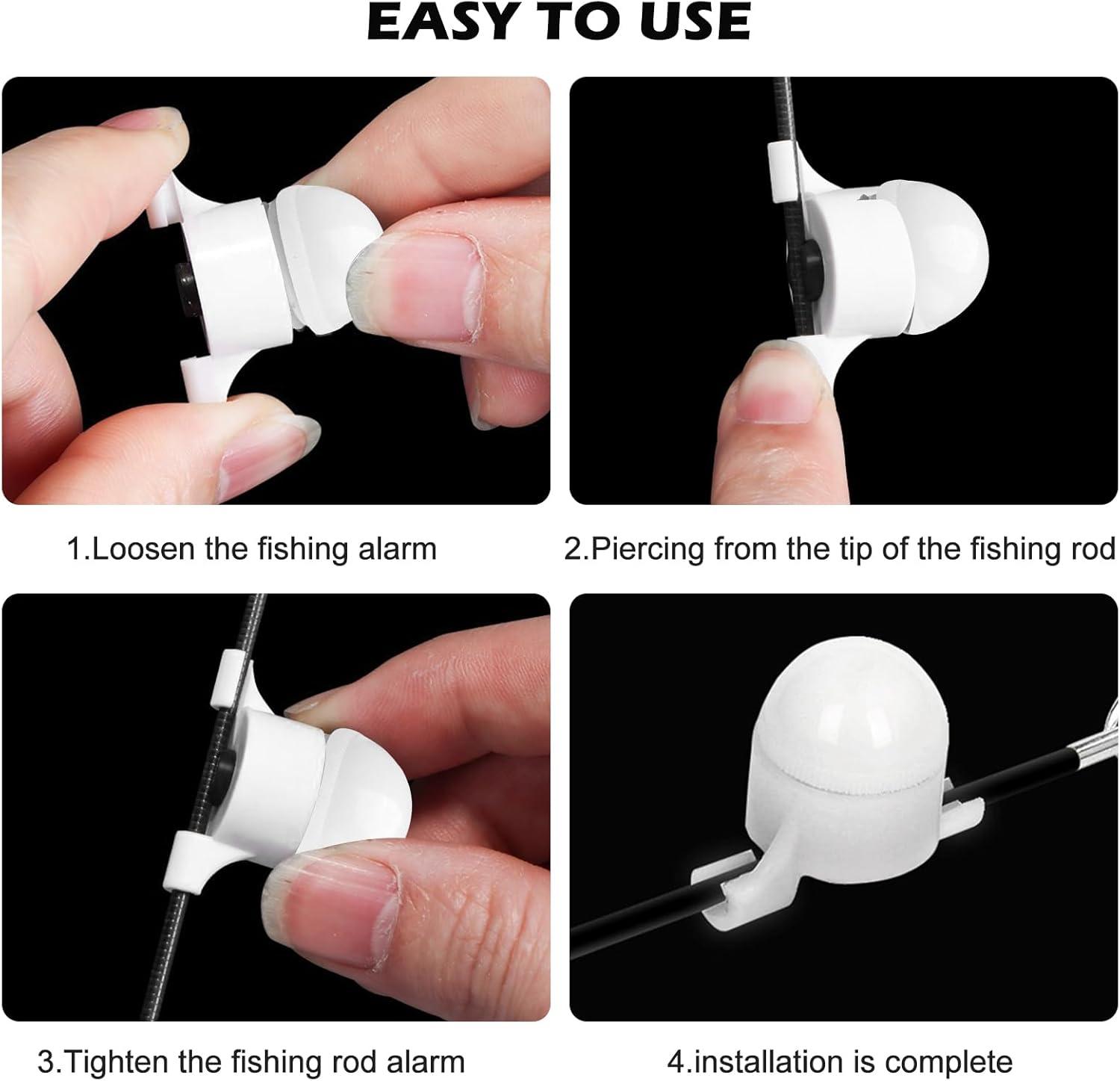 10 PCs LED Electronic Bite Indicator for Fishing | Night Light Alarm ...