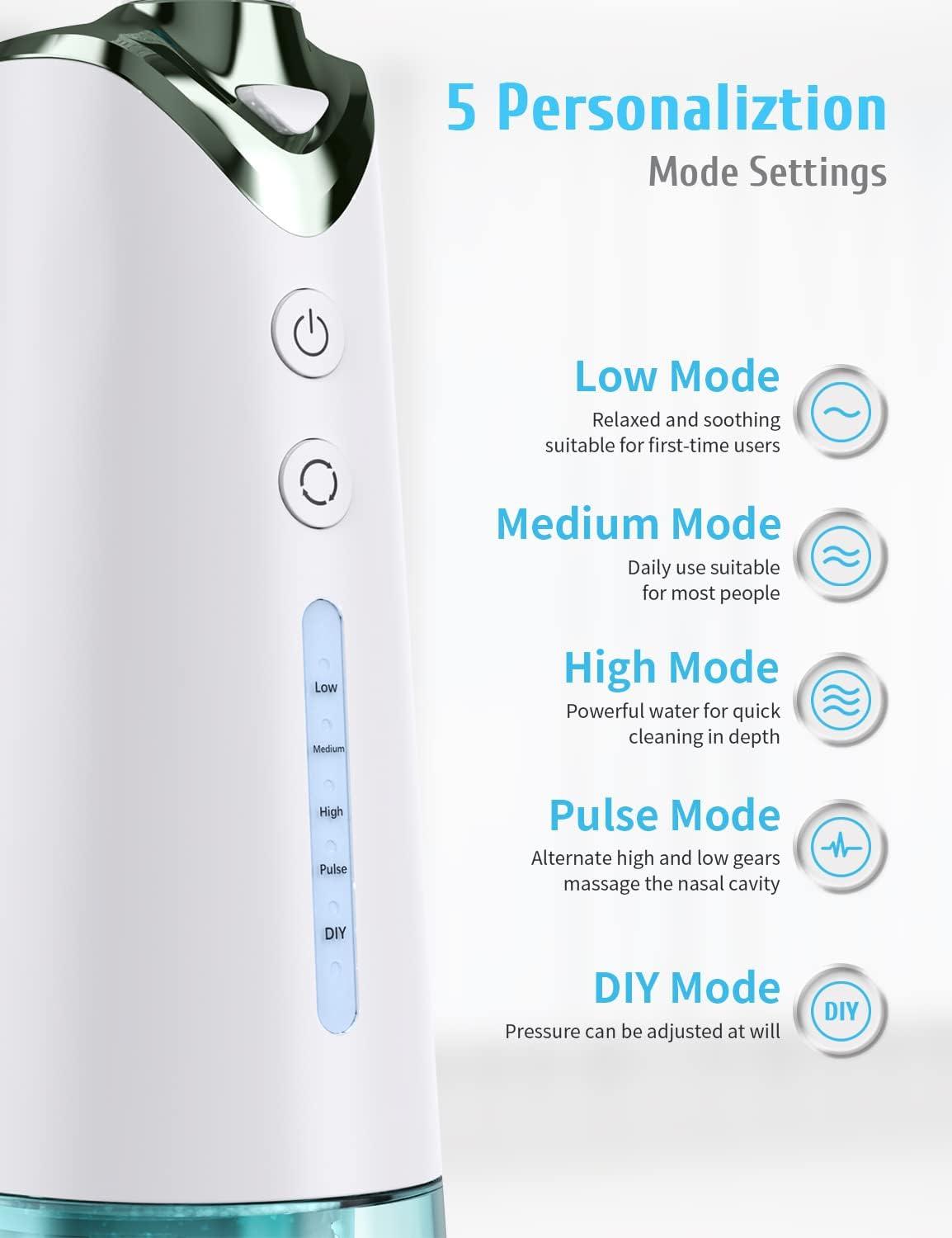 MAOEVER Sinus Cleaner Machine Cordless Nasal Rinse Machine for Sinus ...