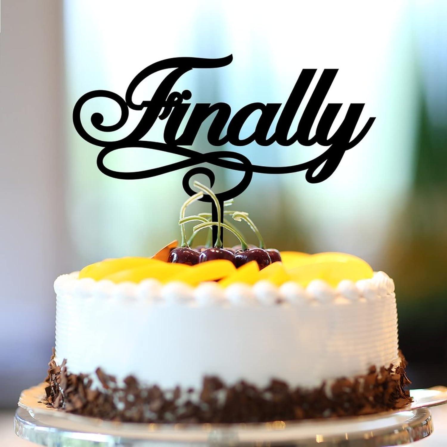 Finally Cupcake Toppers Established Date Family Name Cup Cake Topper ...