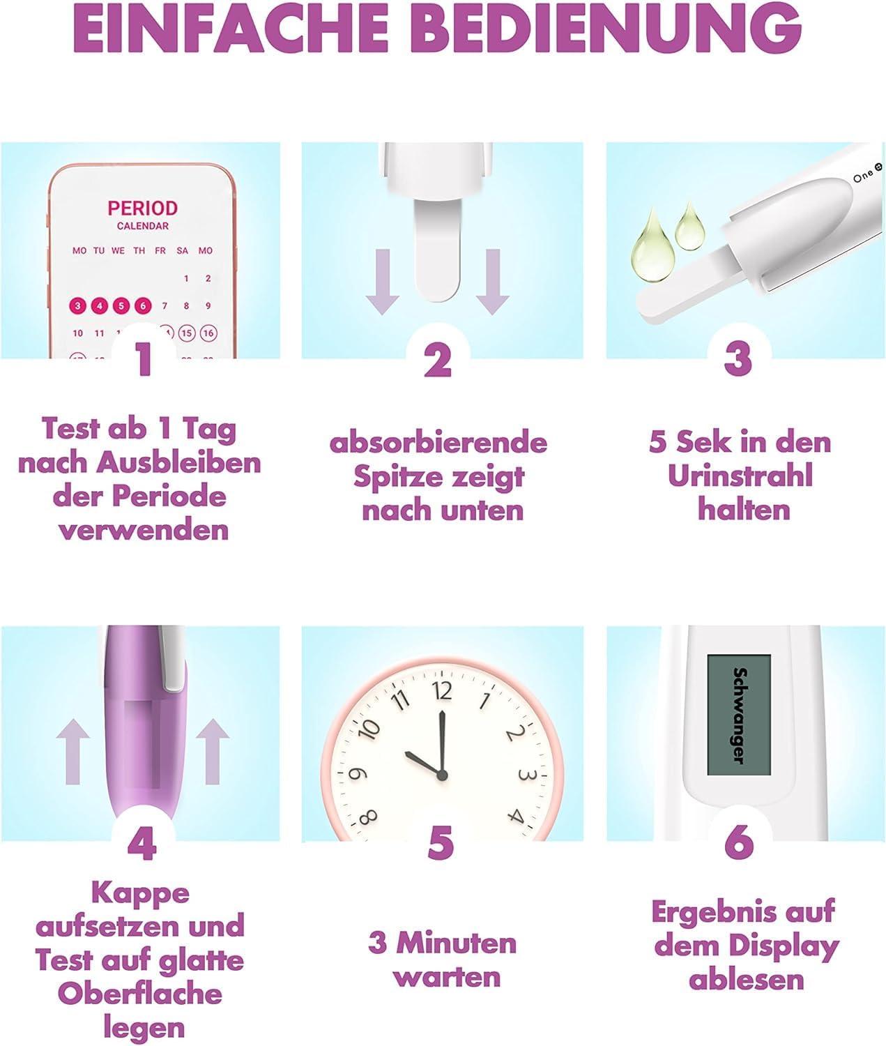 Early Digital Pregnancy Test - 1 Piece One-Step Test with Display ...