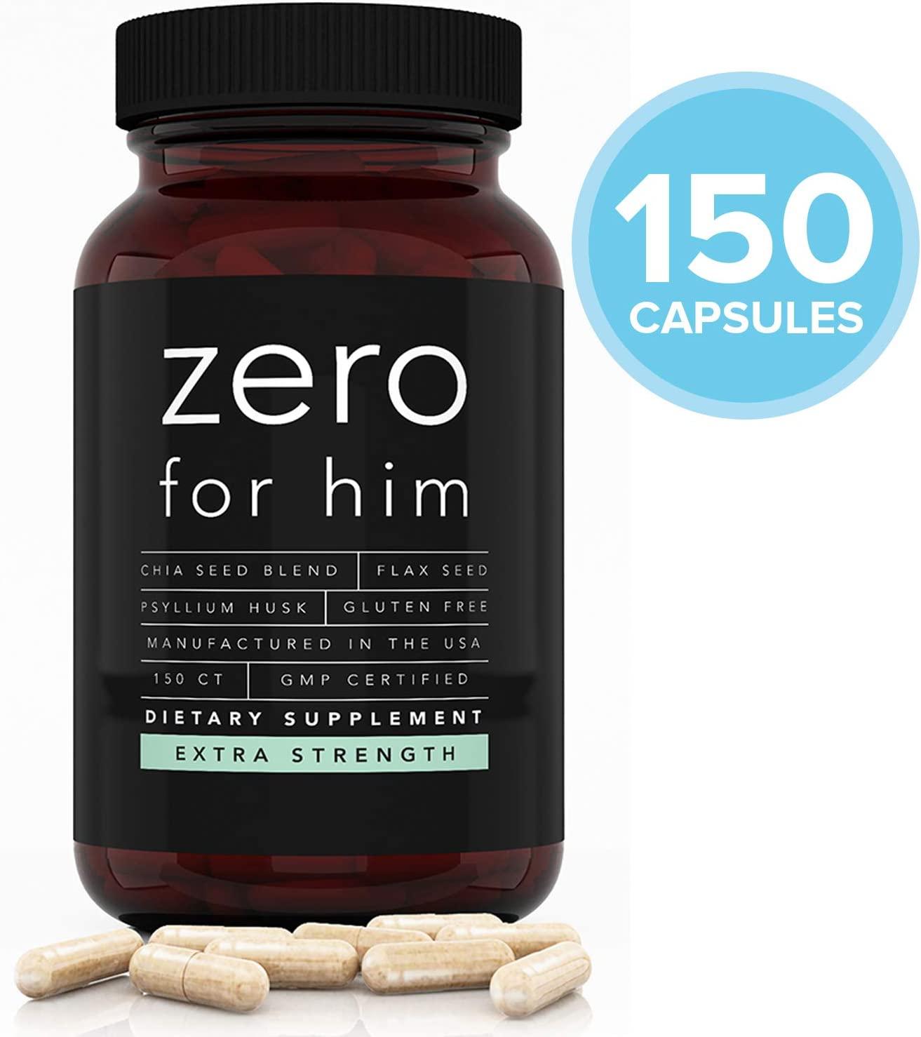 Zero for Him Extra Strength - 150 Vegan Capsules - High Fiber ...