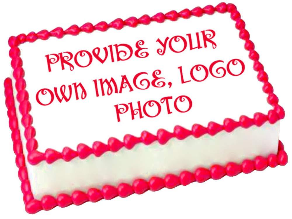 Customize Your Cake with Personalized Edible Image Logo or Photo | 1/4 ...