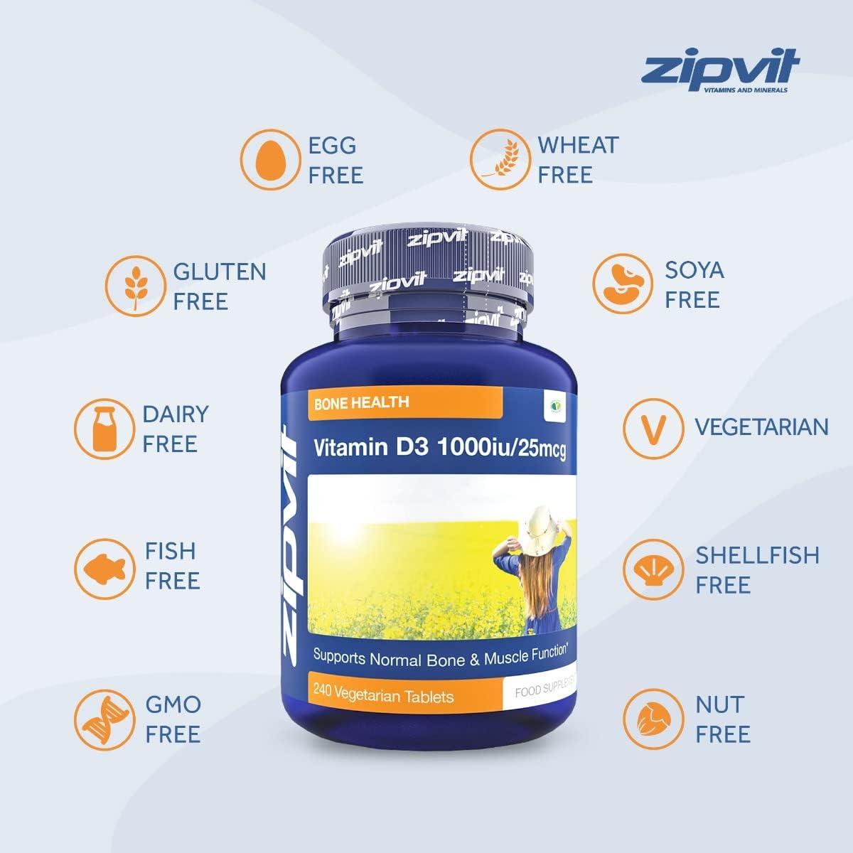 Vitamin D 1000iu 240 Micro Tablets | High Absorption Cholecalciferol D3 for Bone & Muscle ...