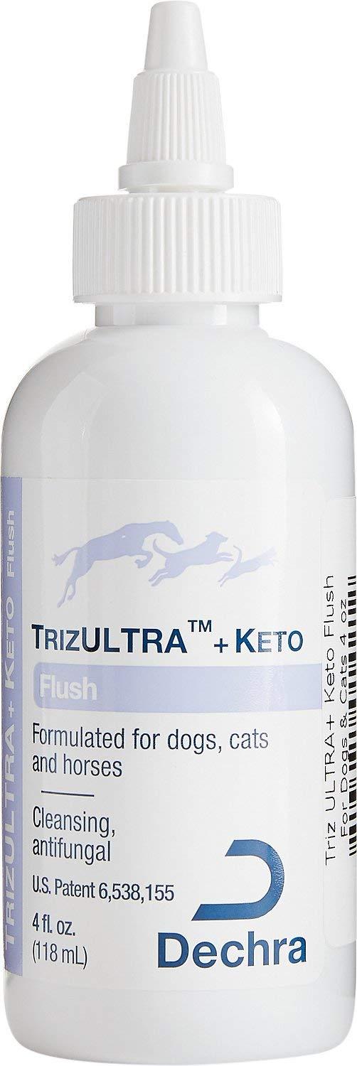 Dechra TrizULTRA Plus Keto Flush 4 oz for Cats and Dogs - Effective Ear ...