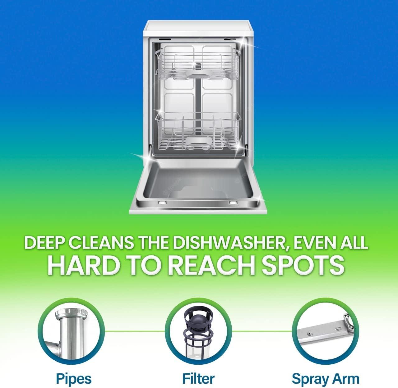 True Fresh Dishwasher Cleaner Tablets - 18-Pack 20g Pods for 18 Months ...